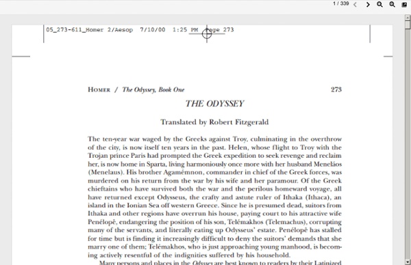 The Odyssey Text (3/10) | Pearltrees