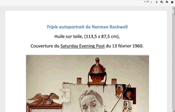 Triple autoportrait de Norman Rockwell | Pearltrees